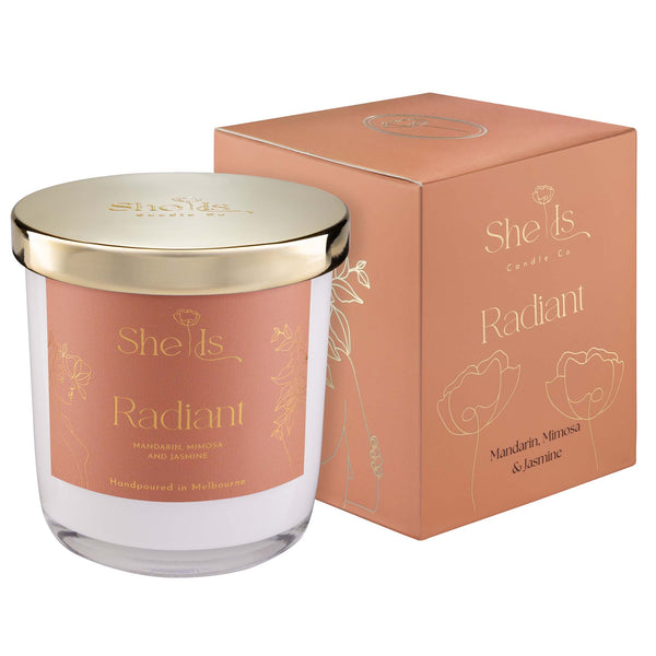 Radiant Candle | Inspirational Coconut Soy Candle – She Is Candle Co